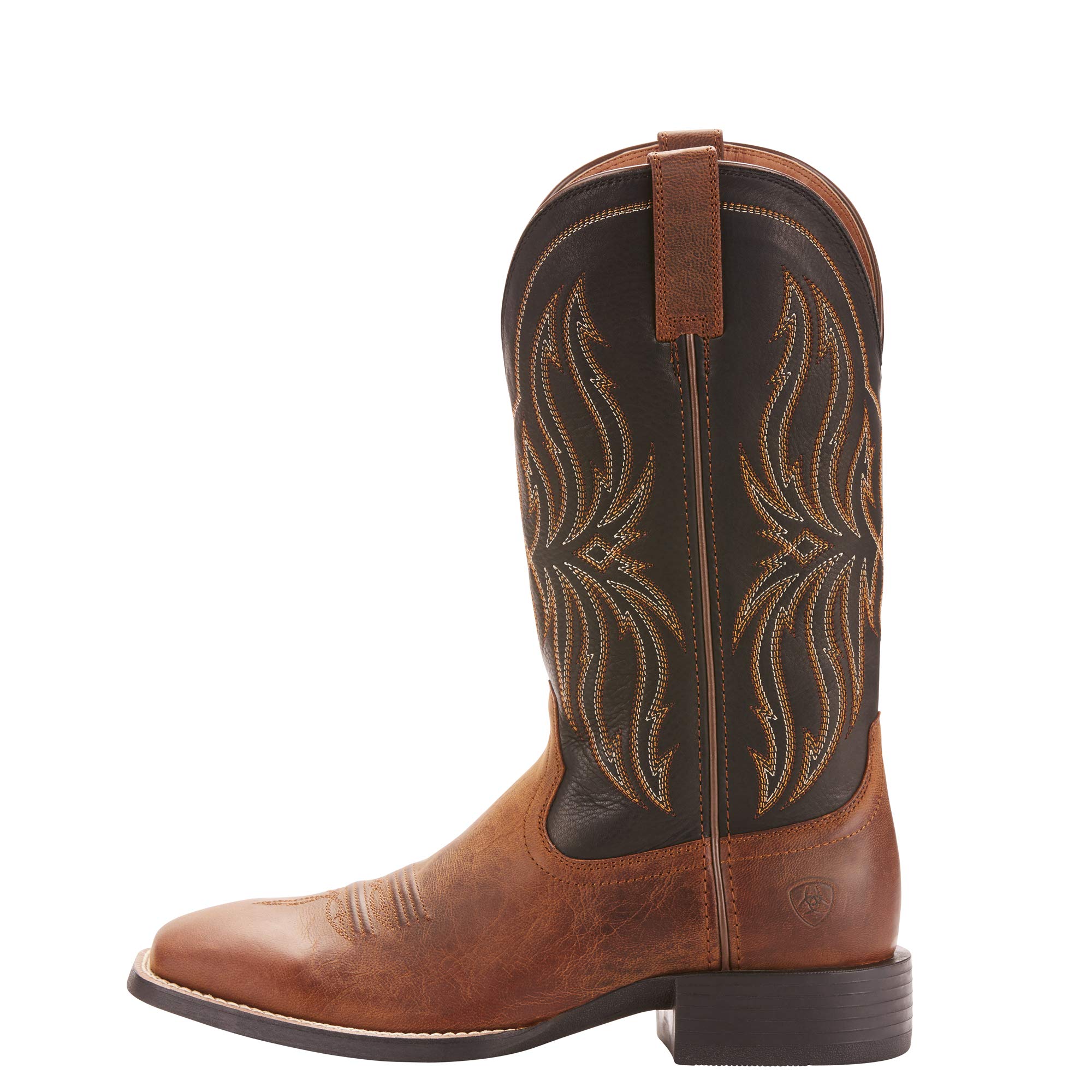 ARIAT Mens Sport Rustler Western Boot Brute Brown/Tack Room Black 13 Wide