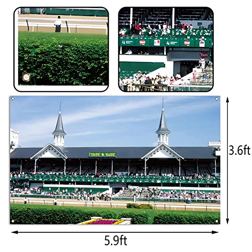 Kentucky Derby Photo Booth Backdrop Churchill Downs Run for The Roses Horse Racing Themed Party Decoration Photography Background Decor