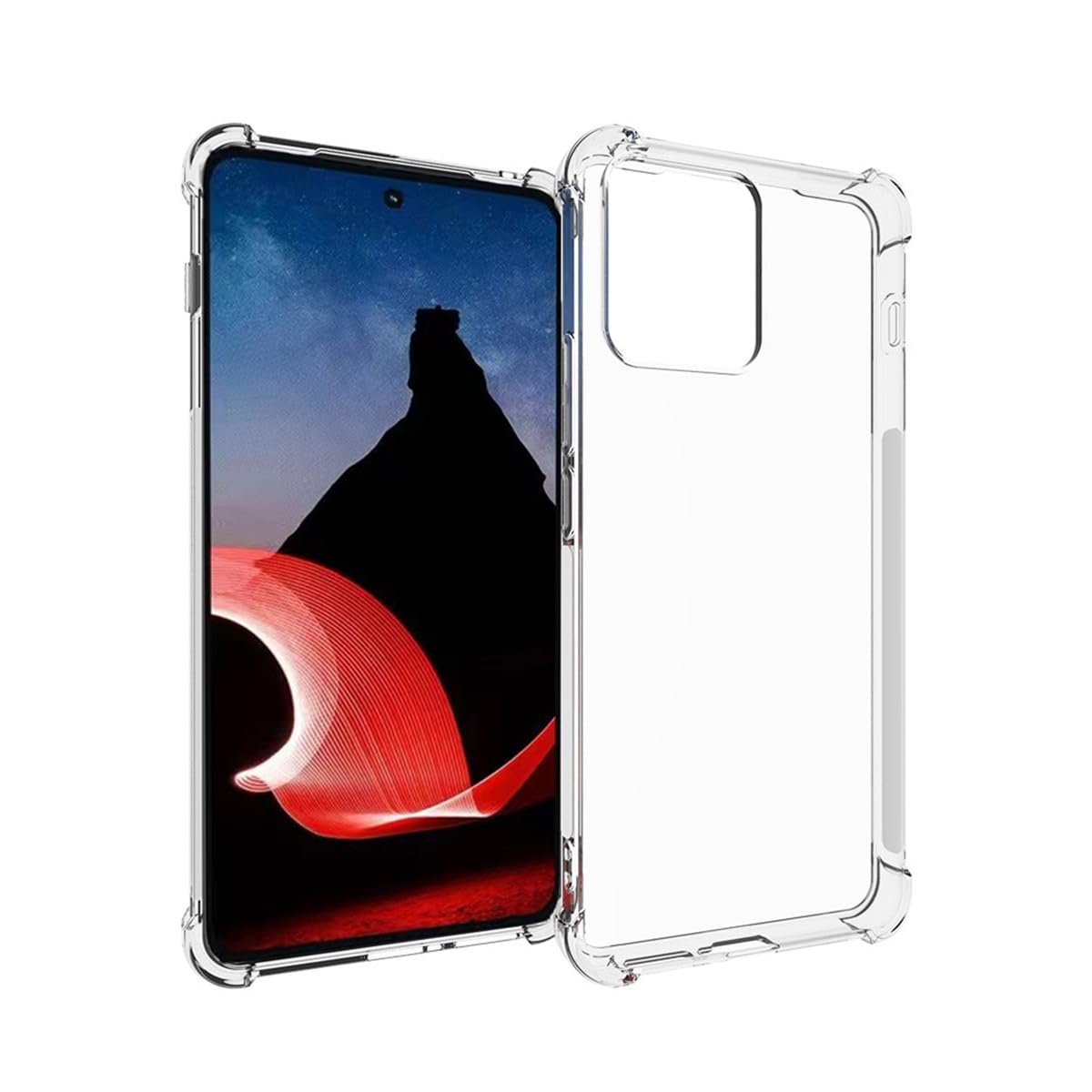 VIESUP for Motorola ThinkPhone 5G 2023 Case Cover - [Scratch Resistant] [Easy to Hold] Transparent Silicone TPU Case Clear Phone Case Holder for Moto Think Phone 5G 2023 XT2309 [6.6-INCH] [Clear]