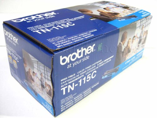 Brother TN115 Cyan Toner Cartridge, Yield 4000 Pages in Retail Packaging