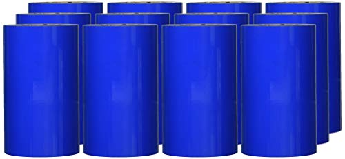 Brother 110mm (4.33") Wide TT Wax/Resin Ribbon, Black, 1” Core w Notch, 300m/Roll, 12 Rolls/Unit