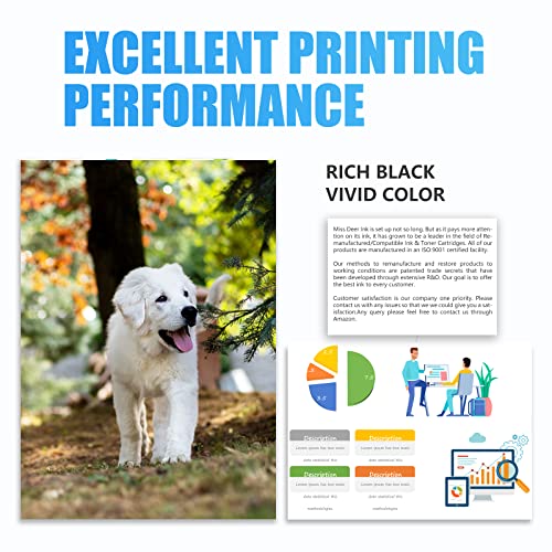 Miss Deer LC3029 XXL Compatible Ink Cartridges Replacement for Brother LC3029 XXL LC 3029,Work for MFC-J6535DW MFC-J6935DW MFC-J5830DW MFC-J5930DW J6535DWXL J5830DWXL,8 Pack