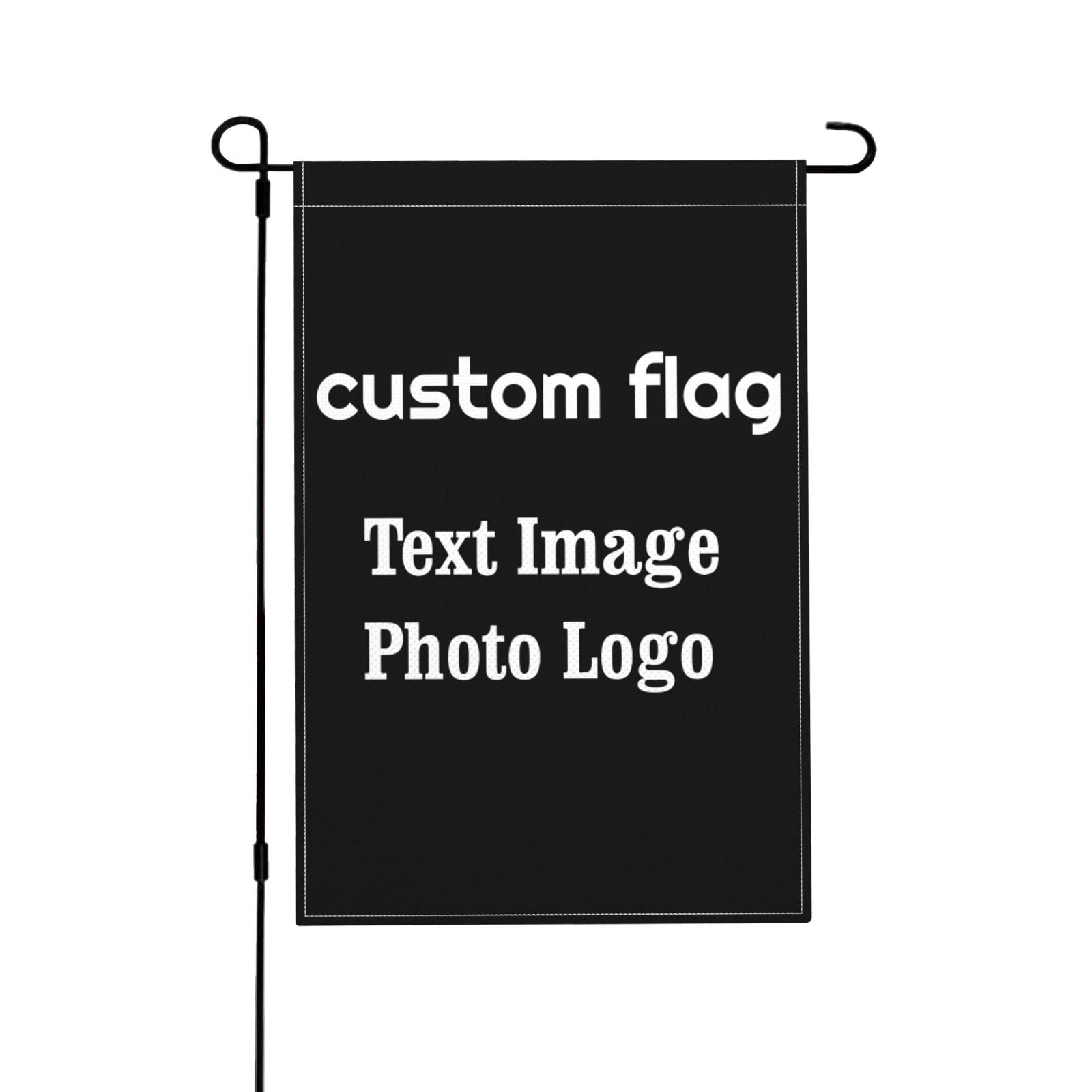 Custom Flag 12x18 In Personalize Add Your Text Photo Image Or Logo Customized Room Dorm Street Yard Garden Decoration Flags