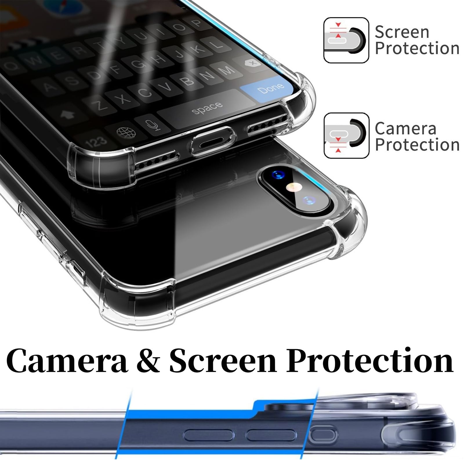 GuluGuru [2-Pack] for Motorola ThinkPhone Case Crystal Clear [Anti-Yellowing Technology] Transparent Soft TPU Defensive Bumper Cover Light Slim Shockproof Armor Protective Phone Case