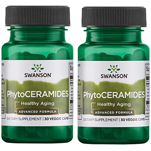 Swanson Advanced Phytoceramides 30 Milligrams 30 Veg Capsules (2 Pack)