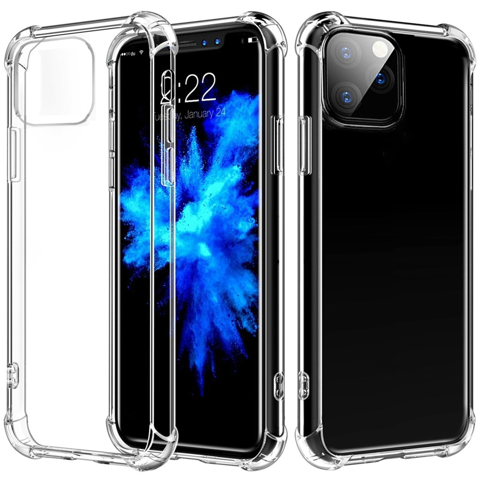 GuluGuru [2-Pack] for Motorola ThinkPhone Case Crystal Clear [Anti-Yellowing Technology] Transparent Soft TPU Defensive Bumper Cover Light Slim Shockproof Armor Protective Phone Case