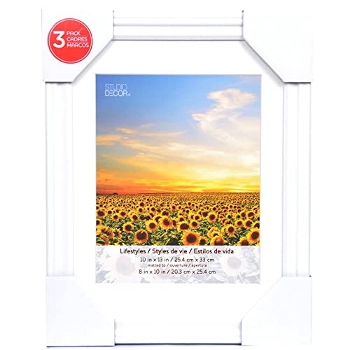 MICHAELS Bulk 4 Packs: 3 ct. (12 total) White 8”; x 10”; Frame with Mat, Lifestyles by Studio Décor®
