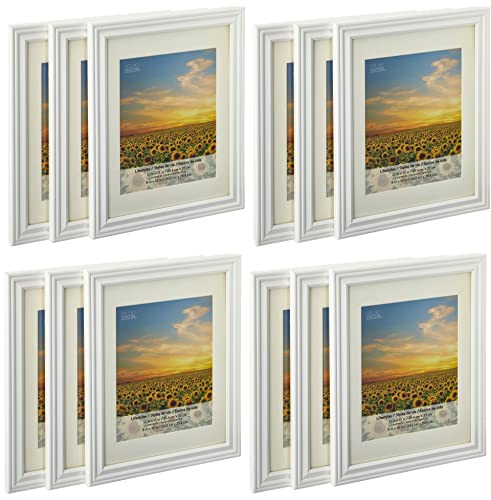 MICHAELS Bulk 4 Packs: 3 ct. (12 total) White 8”; x 10”; Frame with Mat, Lifestyles by Studio Décor®