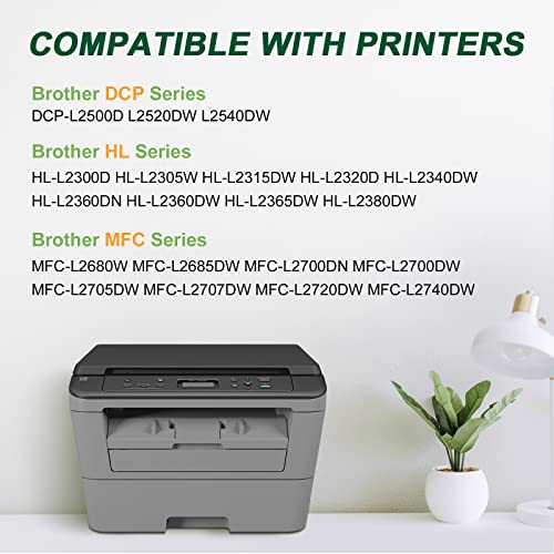 CAVDLE 2 Packs Compatible Toner Cartridge Replacement for Brother TN660 TN630 for use with Brother HL-L2300D HL-L2320D HL-L2340DW HL-L2360DW HL-L2380DW MFC-L2700DW MFC-L2720DW DCP-L2540DW