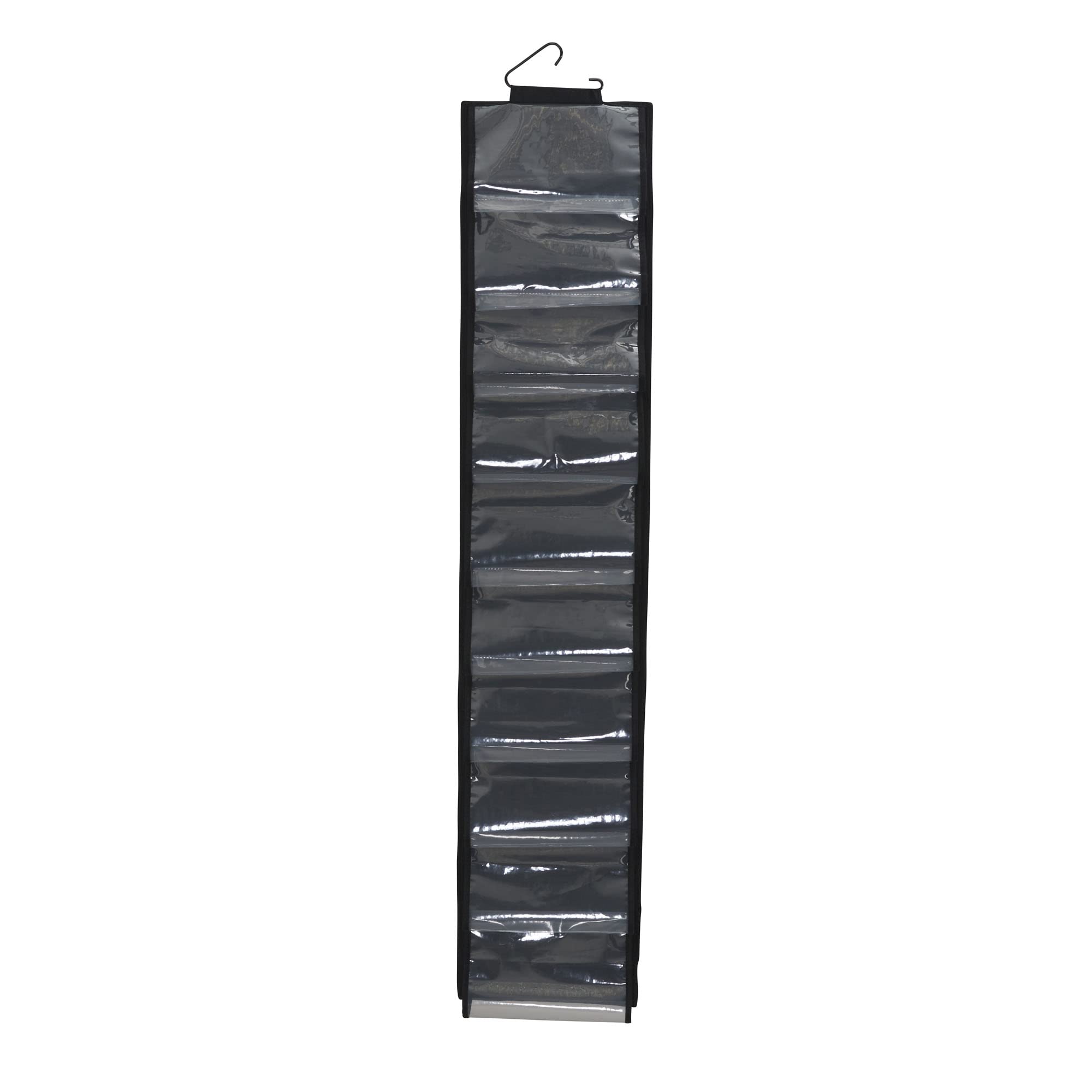 Household Essentials 311390 Hanging Shoe Storage Organizer for Closets -20 pocket - Natural Canvas