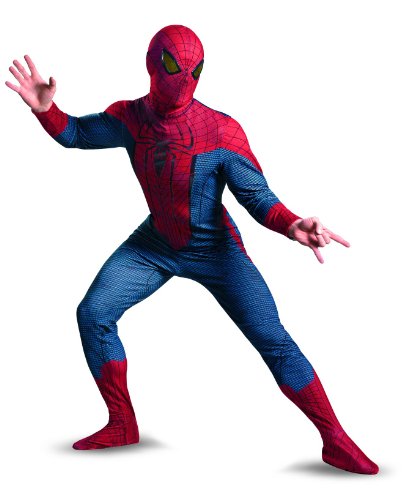Disguise Marvel The Amazing Spider-Man Movie Deluxe Adult Licensed Costume, Red/Blue/Black, XX-Large (50-52)