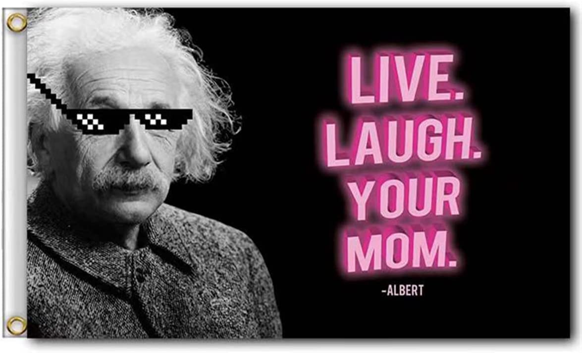 Live Laugh Your Mom Flag for College Dorm Room Decor ,Outdoor,Tailgates
