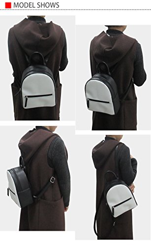 Freewander Adjustable Strap Convertible Handbags, All-match Cute Girl Casual Rucksack, Cute Milk Cow and Sunflower America Flag Pattern