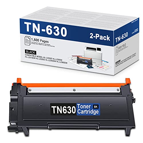 LOVPAIN TN630 Toner Cartridge Black 1 Pack: Compatible TN-630 Toner Replacement for Brother TN 630 HL-L2300D L2305W L2315DW MFC-L2680W L2685DW L2700DW DCP-L2520DW L2540DW Printer Toner