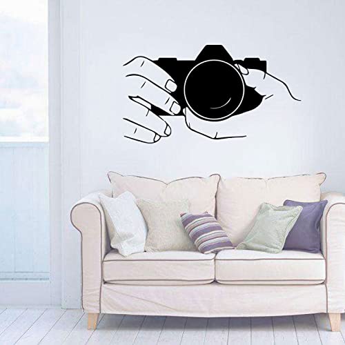 Home Decoration Wall Sticker Photography Camera Photo Decal, Living Room Wall Decoration, Photo Studio Art Decoration 57cmX103cm