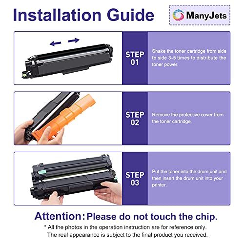 ManyJets TN227 Compatible Toner Cartridge Replacement for Brother TN227BK TN 227 BK TN223 Work with HL-L3210CW HL-L3290CDW HL-L3270CDW MFC-L3750CDW MFC-L3710CW HL-L3230CDW MFC-L3770CDW (Black,2-Pack)
