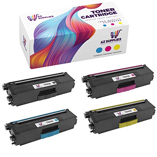 AZ Supplies Compatible Toner Cartridge Replacement for Brother TN439 Ultra High Yield TN439BK TN439C TN439M TN439Y HL-L9310CDW MFC-L9570CDW (Black, Cyan, Magenta, Yellow - 4 Packs)