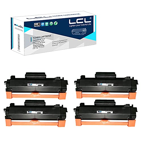 LCL Compatible Toner Cartridge Replacement for Brother TN760 TN-760 TN730 TN-730 3000 Pages with Chip HL-L2350DW HL-L2390DW HL-L2395DW HL-L2370DW HL-L2310D HL-L2370DN HL-L2357DW (4-Pack Black)