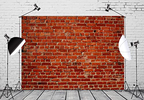 BELECO 15x10ft Fabric Red Brick Wall Backdrop for Photography Brick Backdrop Background Home Decor Red Brick Backdrop Birthday Baby Shower Party Decoration Banner Kids Adults Photoshoot Studio Props