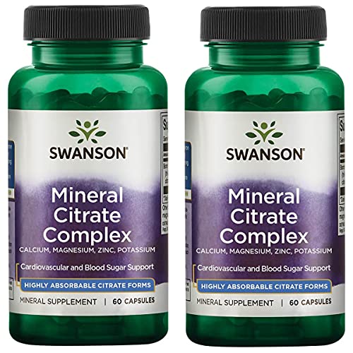 Swanson Multi-Mineral Citrate Complex 60 Capsules (2 Pack)
