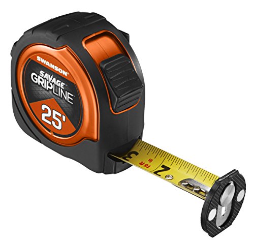Swanson SW0125G 7" Speed Square Layout Tool & 25' Savage Gripline Tape Measure Kit
