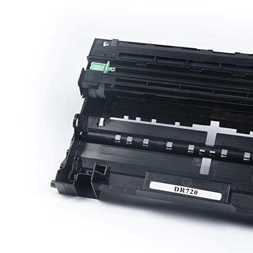 TonerPlusUSA Compatible DR720 Toner Drum Unit – DR-720 High Yield Toner Drum Unit Replacement for Brother Laser Printer – Black (1 Pack )