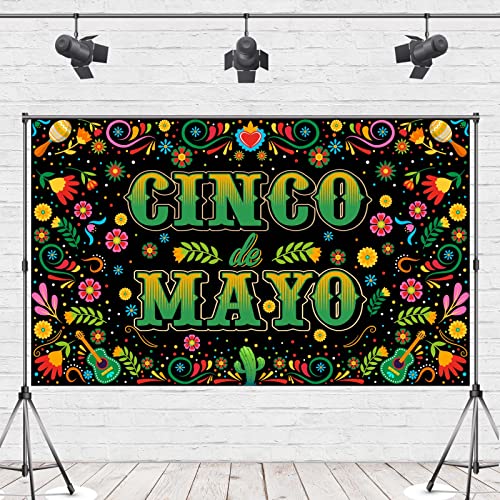 Cinco De Mayo Backdrop Photography Mexican Fiesta Party Decorations Favors and Supplies Backdrop Decor