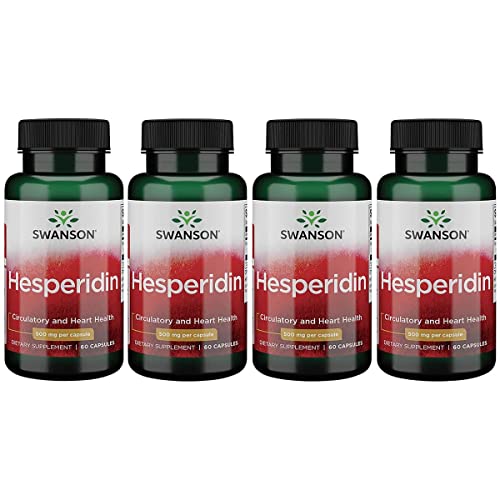 Swanson Hesperidin 500 Milligrams 60 Capsules (4 Pack)