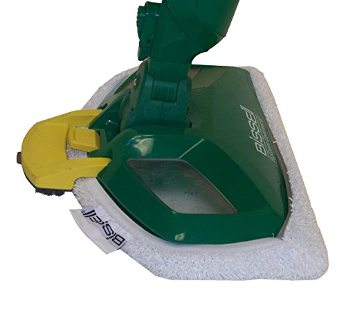 Bissell Commercial-BGST1566 Steam Mop Power Steamer, 12.5" wide, comes with Two soft pads for every day and one scrubby pad for heavy messes,Green