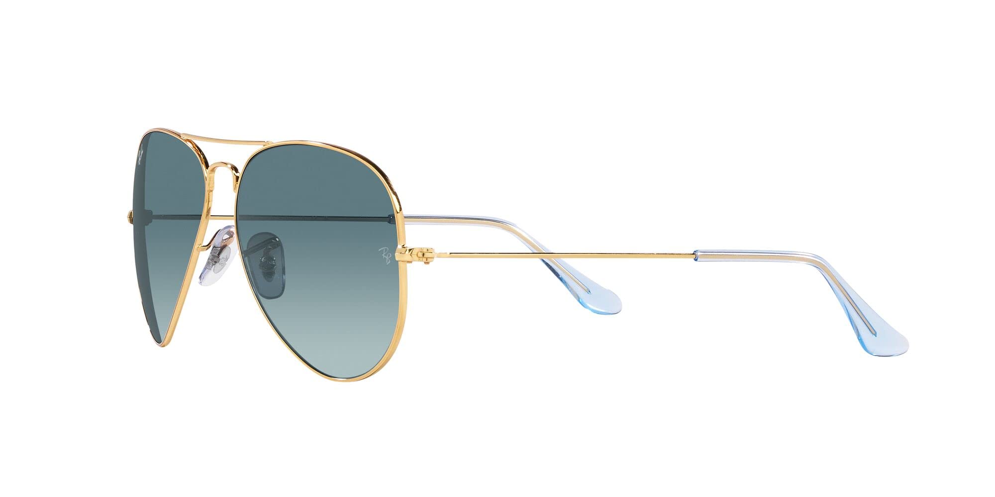 Ray-Ban RB3025 Classic Aviator Sunglasses, Gold/Blue Gradient Grey, 58 mm