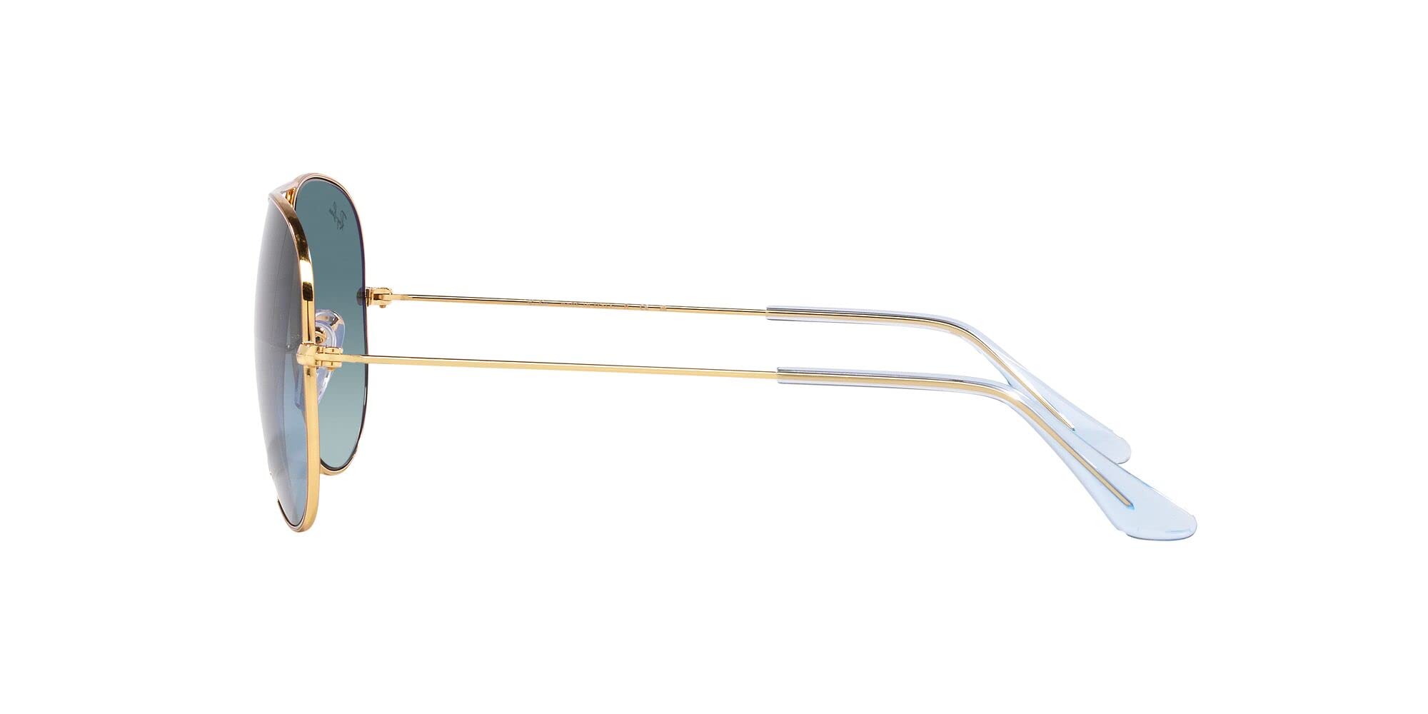 Ray-Ban RB3025 Classic Aviator Sunglasses, Gold/Blue Gradient Grey, 58 mm