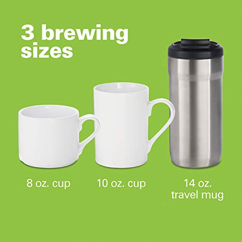 Hamilton Beach Gen 3 FlexBrew Single-Serve Coffee Maker with Removable Reservoir, Compatible with Pod Packs and Grounds, 40 oz., 3 Brewing Options, Black