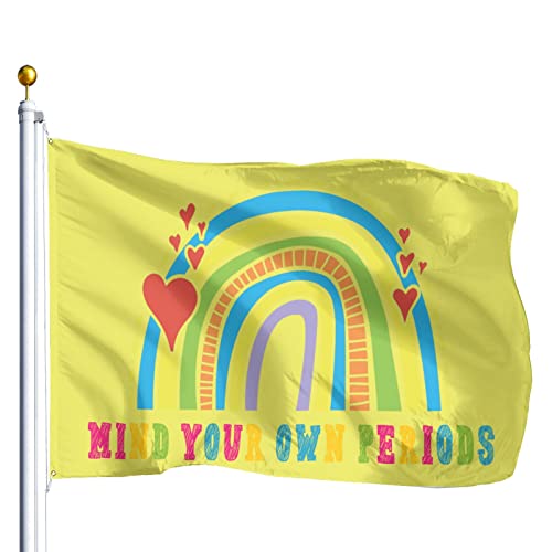Flags for Room Teen girl right Flags, Flags Outdoor Funny Flags for Room Guys mind your own periods 3x5 Flags Decoration for Garden Sign Yard Flag