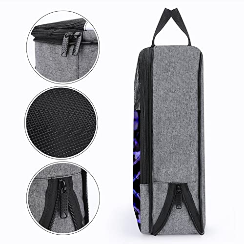 Frcavbin Geometric Watercolor Travel Shoe Bag Shoes Carrier with Handle and Zipper Foldable Shoe Puches Organizer for Home storage School starts