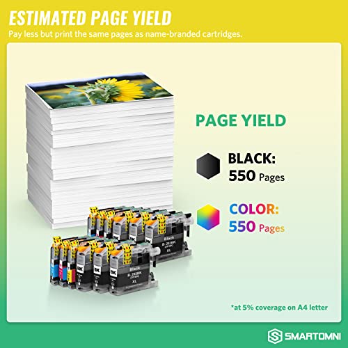 S SMARTOMNI Compatible LC203 LC201 Ink Cartridge Replacement for Brother LC203 XL LC201 XL for MFC-J460DW J480DW J485DW J680DW J880DW J885DW J4320DW J4420DW J4620DW J5620DW J5520DW J5720DW (12 Pack)