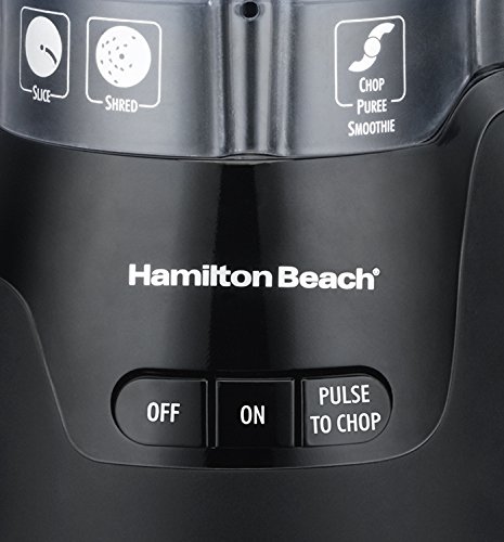 Hamilton Beach Stack & Snap 4-Cup Mini Food Processor & Vegetable Chopper, 250 Watts, for Slicing, Shredding, and Puree, Black (70510)