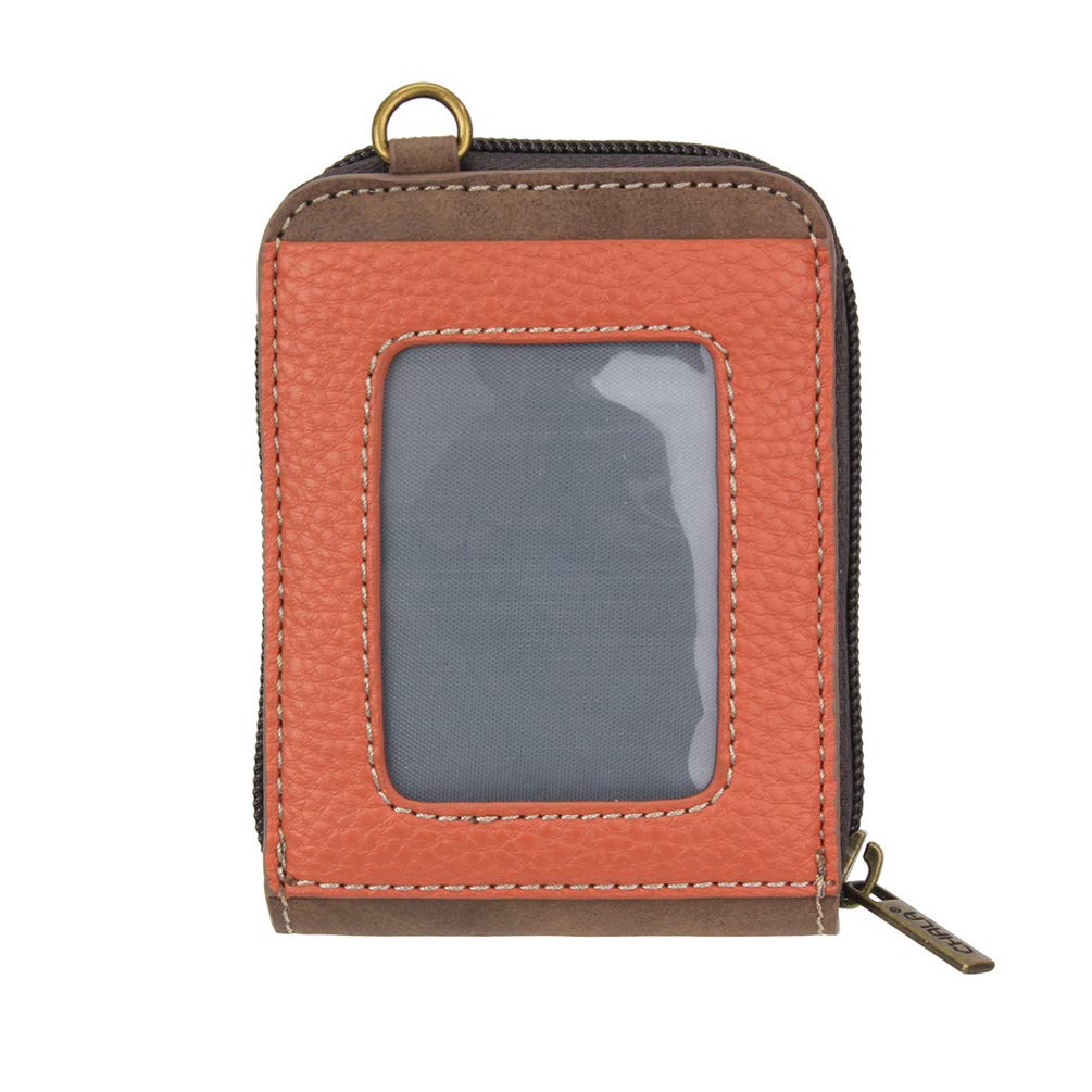 CHALA RFID Cute-C Credit Card Holder Wallet Wristlet - Women Faux Leather Cute-C with Strap - Cat