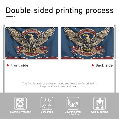 Custom Flag 3 x 5 Ft Personalized Flags Add Your Own Photo Print Text Double Sided for Outside Room Decor