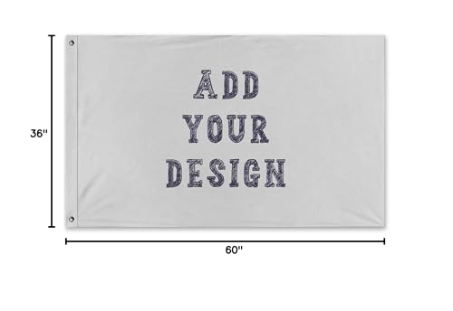 Custom Flag 3 x 5 Ft Personalized Flags Add Your Own Photo Print Text Double Sided for Outside Room Decor