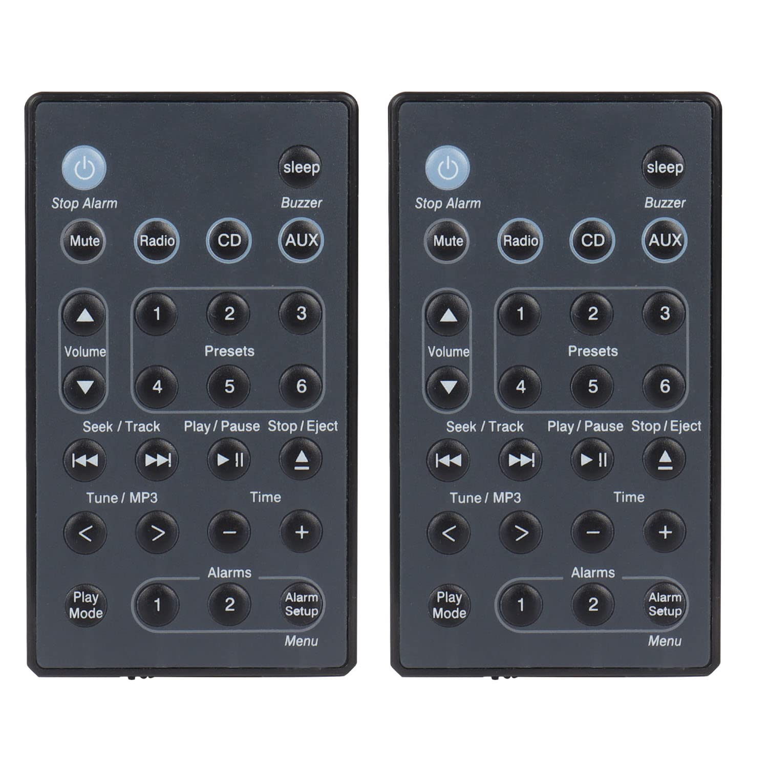 2 pcs New Universal Replacement Remote Control Compatible with Bose Remote Control, Compatible with Bose Sound Touch Wave Music Radio System I II III IV Generation AWRCC1 and AWRCC2 (NO Battery)