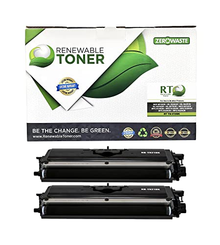 Renewable Toner Compatible Toner Cartridge Replacement for Brother TN210 TN-210BK HL and MFC Multifunction DCP-9010 HL-3040 3045 3070 3075 MFC-9010 9120 9125 9320 9325 (Pack of 2)