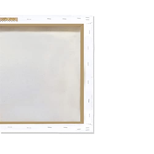 Wynwood Studio Abstract Modern Canvas Wall Art Shadows Play Living Room Bedroom and Bathroom Home Decor 24 in x 36 in Gold and Blue