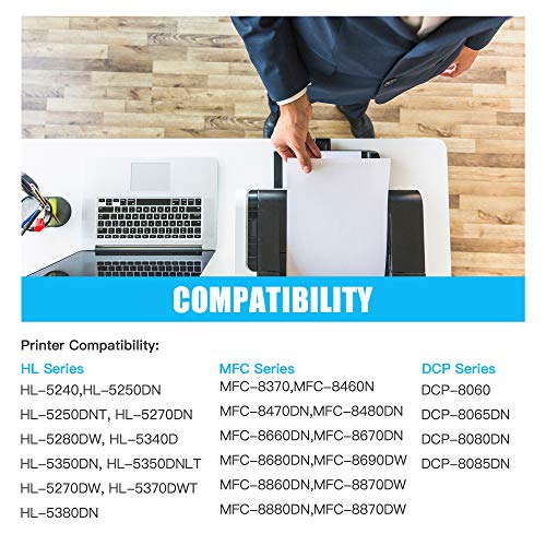 DIGITONER Compatible TN580 TN650 TN620 Toner Cartridge – TN-580 TN-650 TN-620 High Yield Toner Cartridge Replacement for Brother Laser Printer – Black [2 Pack]