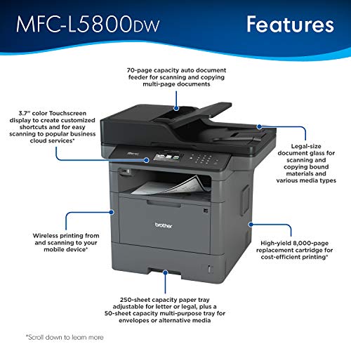 MFC-L5800dw with High Yield Toner