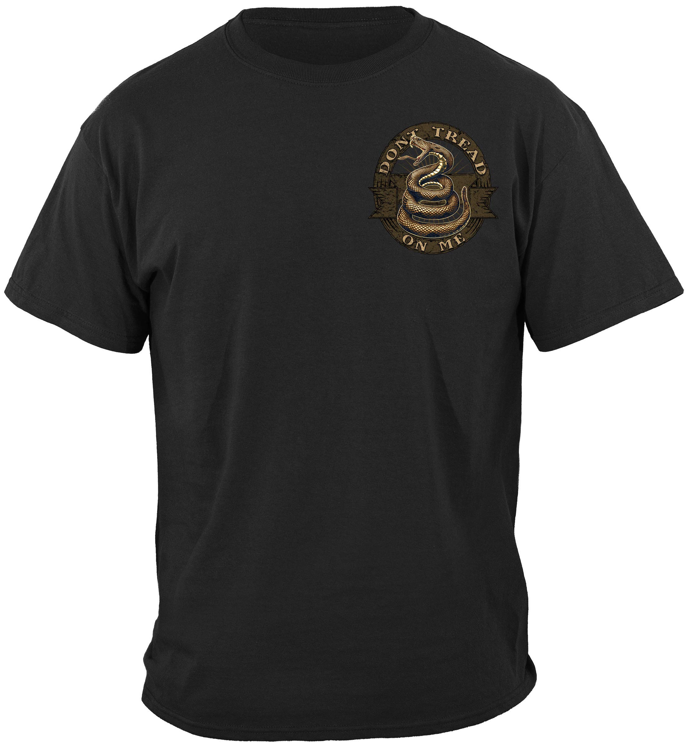 Erazor Bits Don't Tread on Me T Shirt | Gadsden Flag Snake Shirt | American Clothing for Men | Second Amendment Tshirts (XXXL)