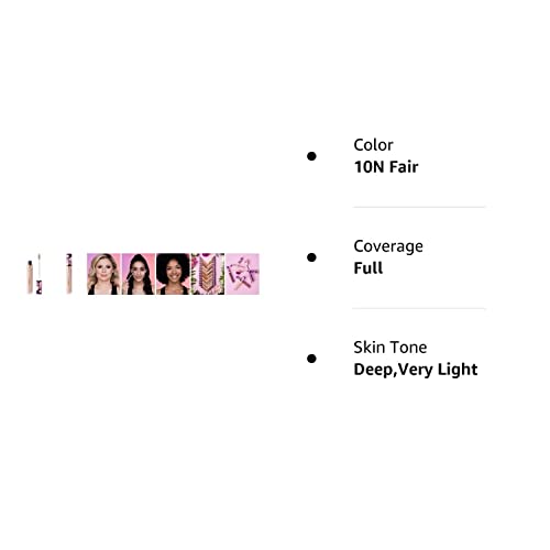 Creaseless Undereye Concealer, 0.225 Oz 10N Fair