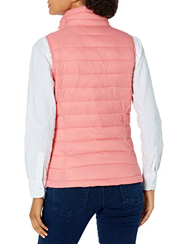 Amazon Essentials Women's Lightweight Water-Resistant Packable Puffer Vest, Pink, X-Large