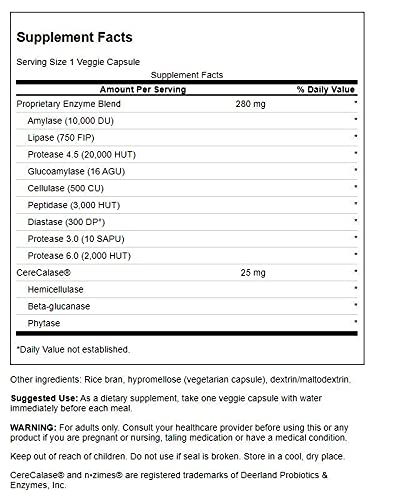 Swanson Full Spectrum N-Zimes 90 Veg Capsules Enzyme (2 Pack)