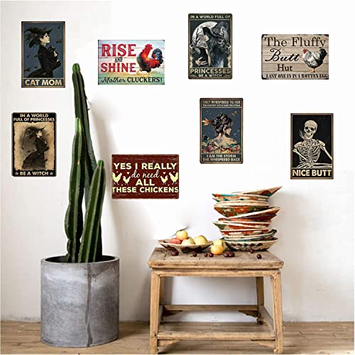 Tattoo Studio Metal Tin Sign Just The Tip I Promise Idea Gift for Tattoo Artists Funny Metal Tin Sign Sign Gift for Home Wall Decor Gifts 8x12 Inch