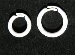Home Sewing Depot - White Plastic Split Rings for Shades & Valances, 1/2" Id-7/8"od 25/pkg